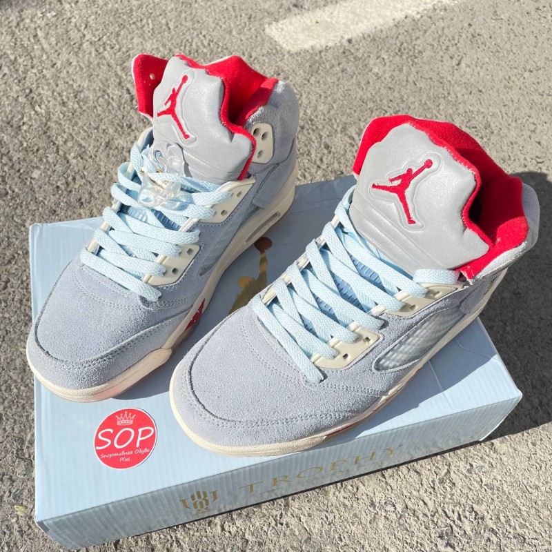 NIKE Air Jordan 5 Retro 'Ice Blue' x Trophy Room